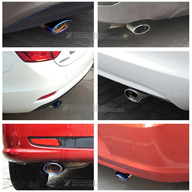 Stainless auto Steel Car Exhaust Muffler Tip cover... – Grandado