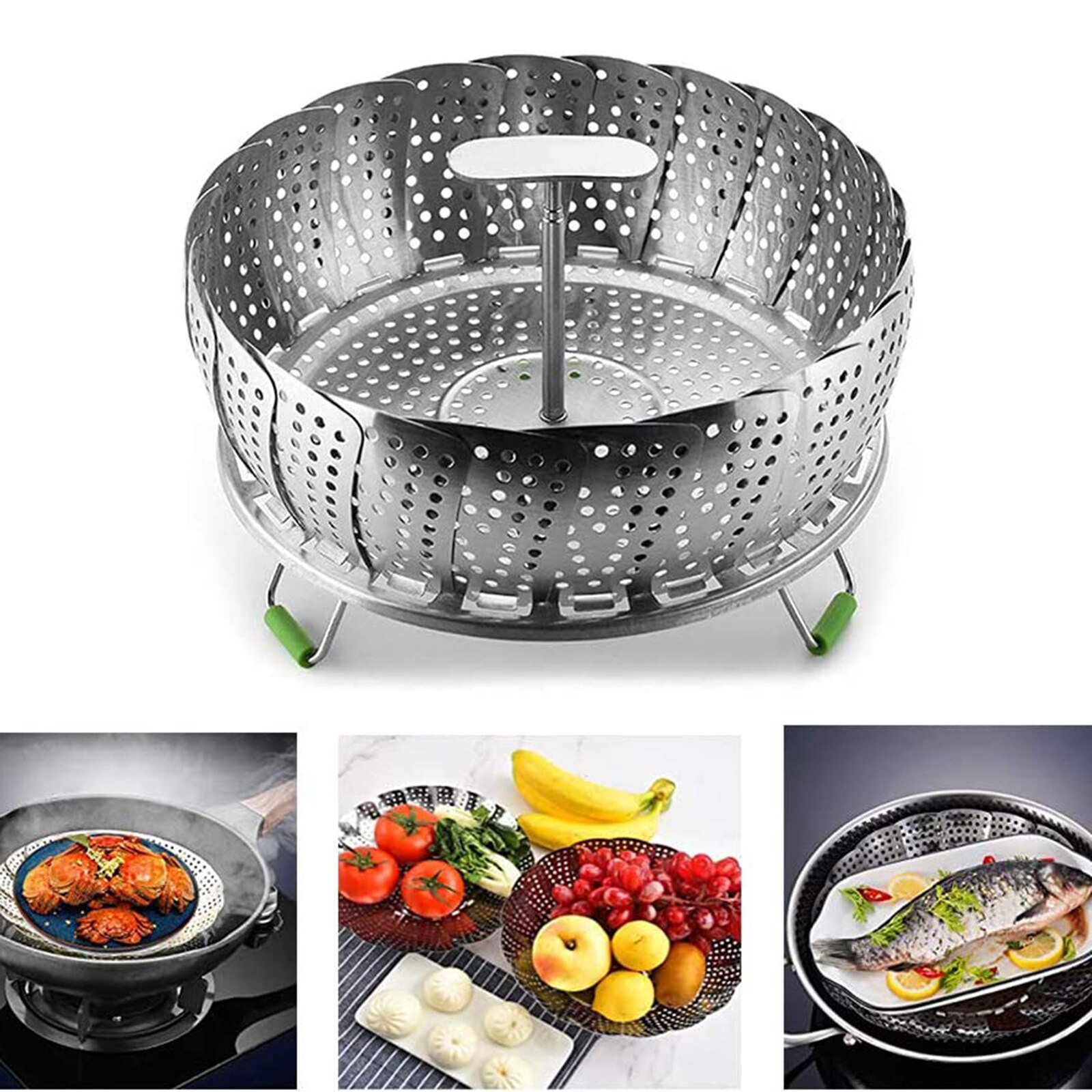 Vegetable Steamer Basket,Premium Stainless Steel V... – Grandado