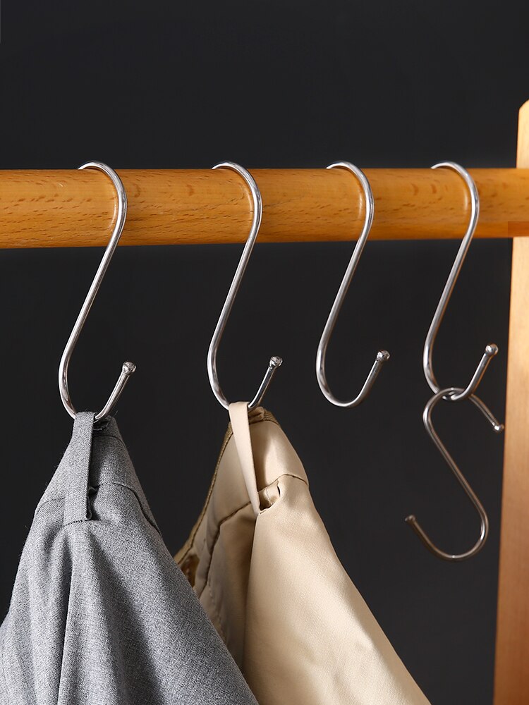 Stainless steel S-type hook S-hook sausage hook pe... – Grandado