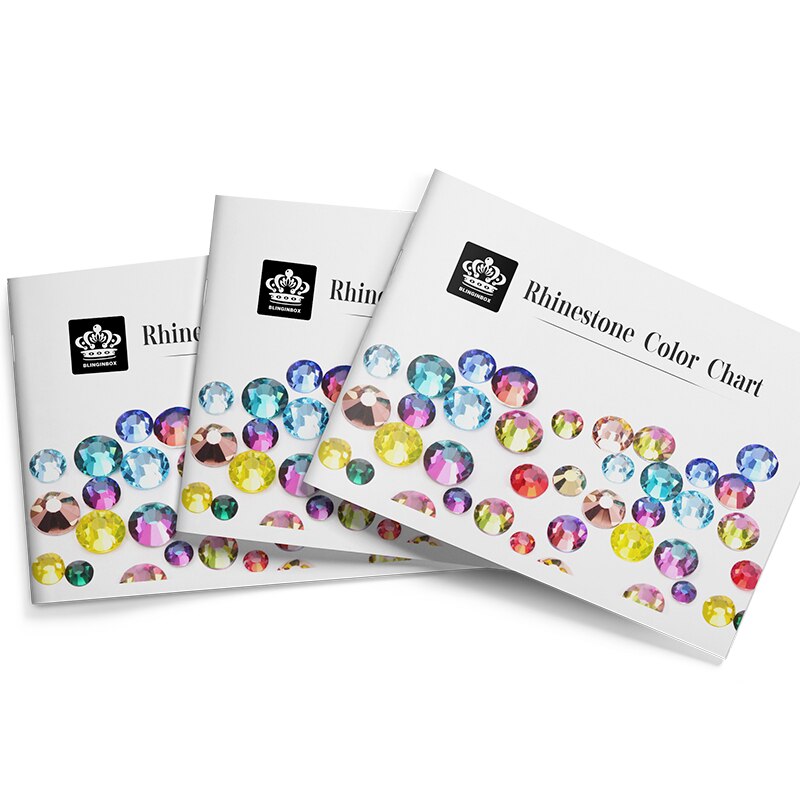 MLK 2028 Crystal Non Fix Rhinestone Color Chart 14... – Grandado