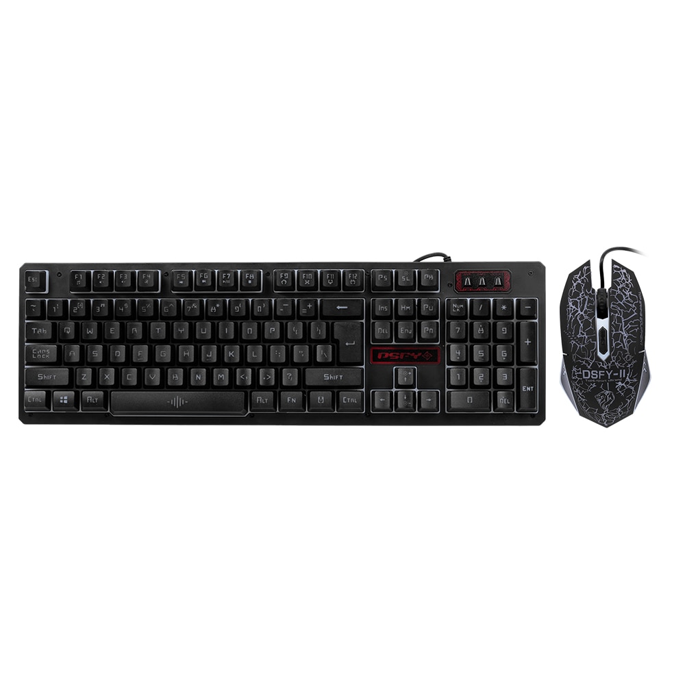 USB Gaming Keyboard and Mouse Combo LED Backlit US... – Grandado