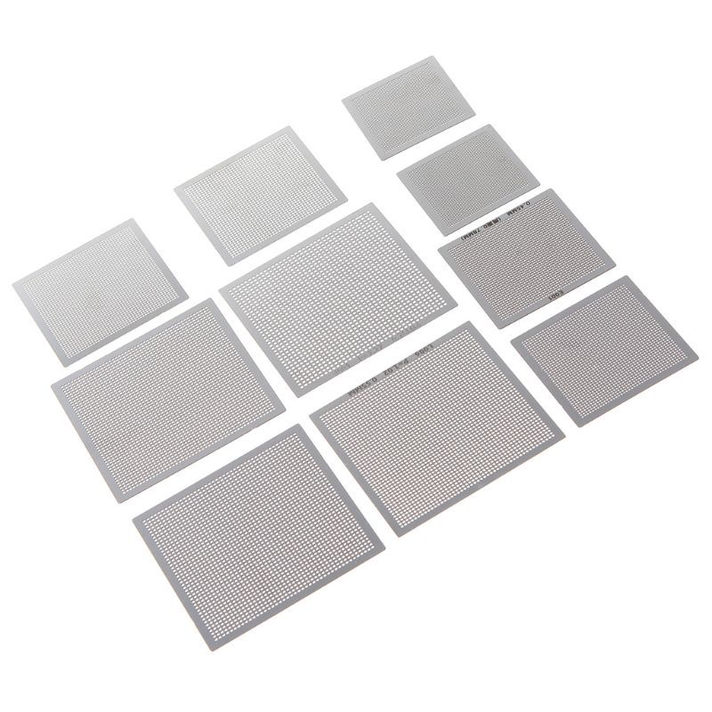 10Pcs/set BGA Reballing Universal Stencil Template... – Grandado