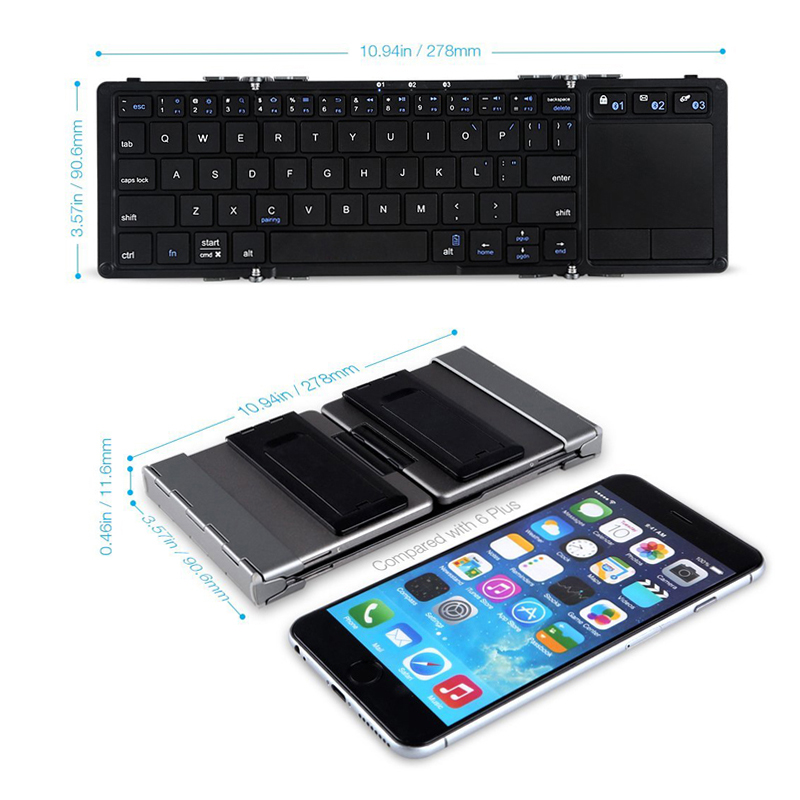 Portable Universal Folding Keyboard With Touchpad ... – Grandado