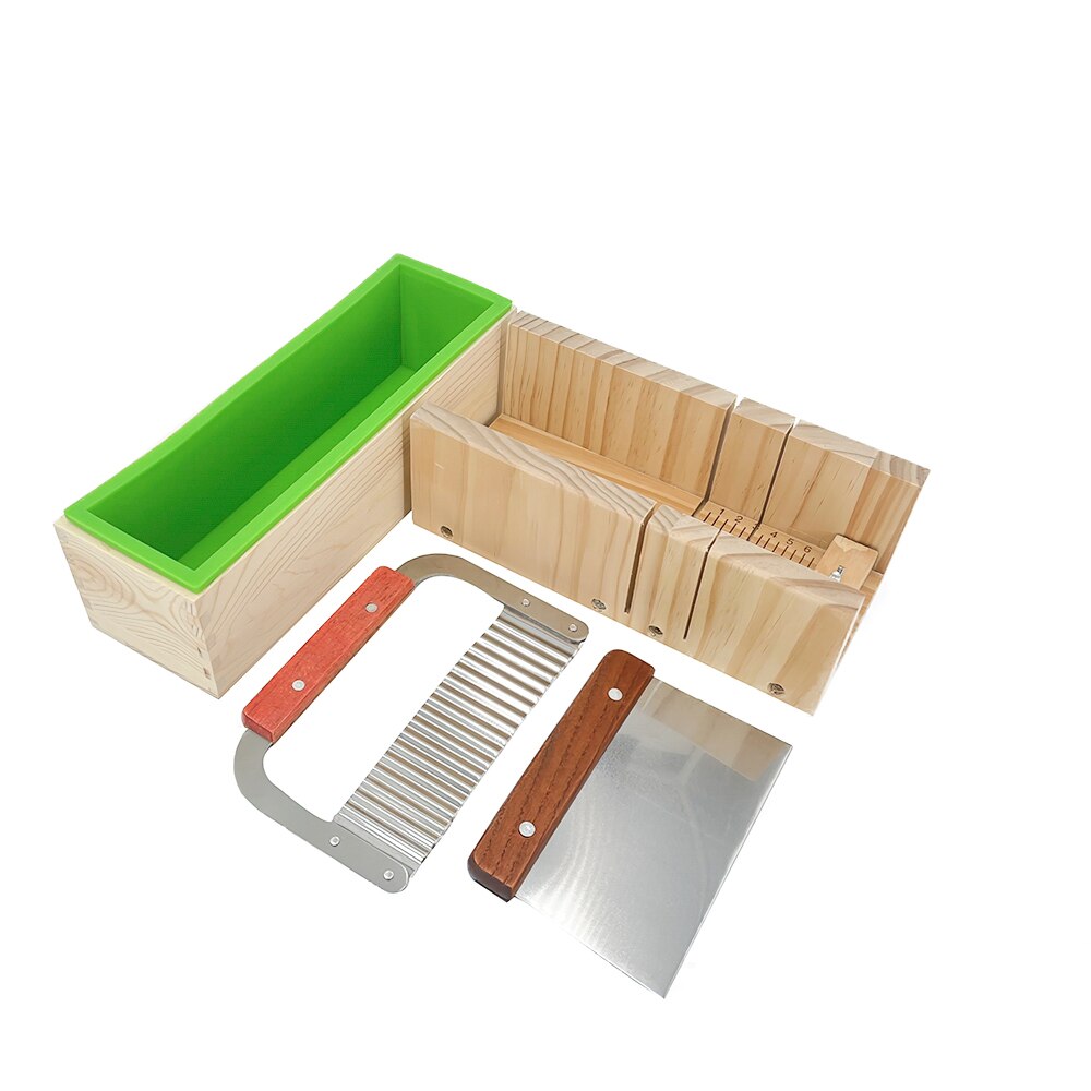 Soap Making Tool Mould Set Silicone Wooden Box Soa... – Grandado