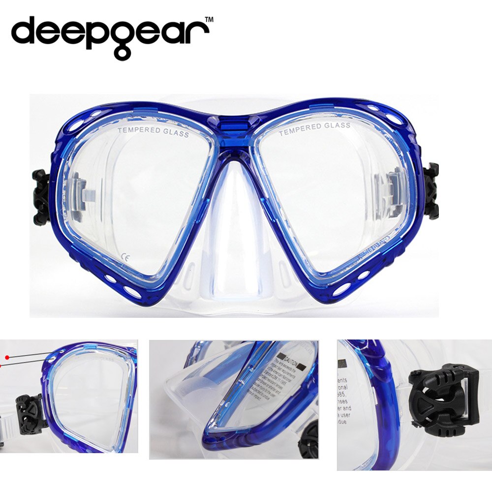 DEEPGEAR Profession scuba mask Silicone Tempered g... – Grandado
