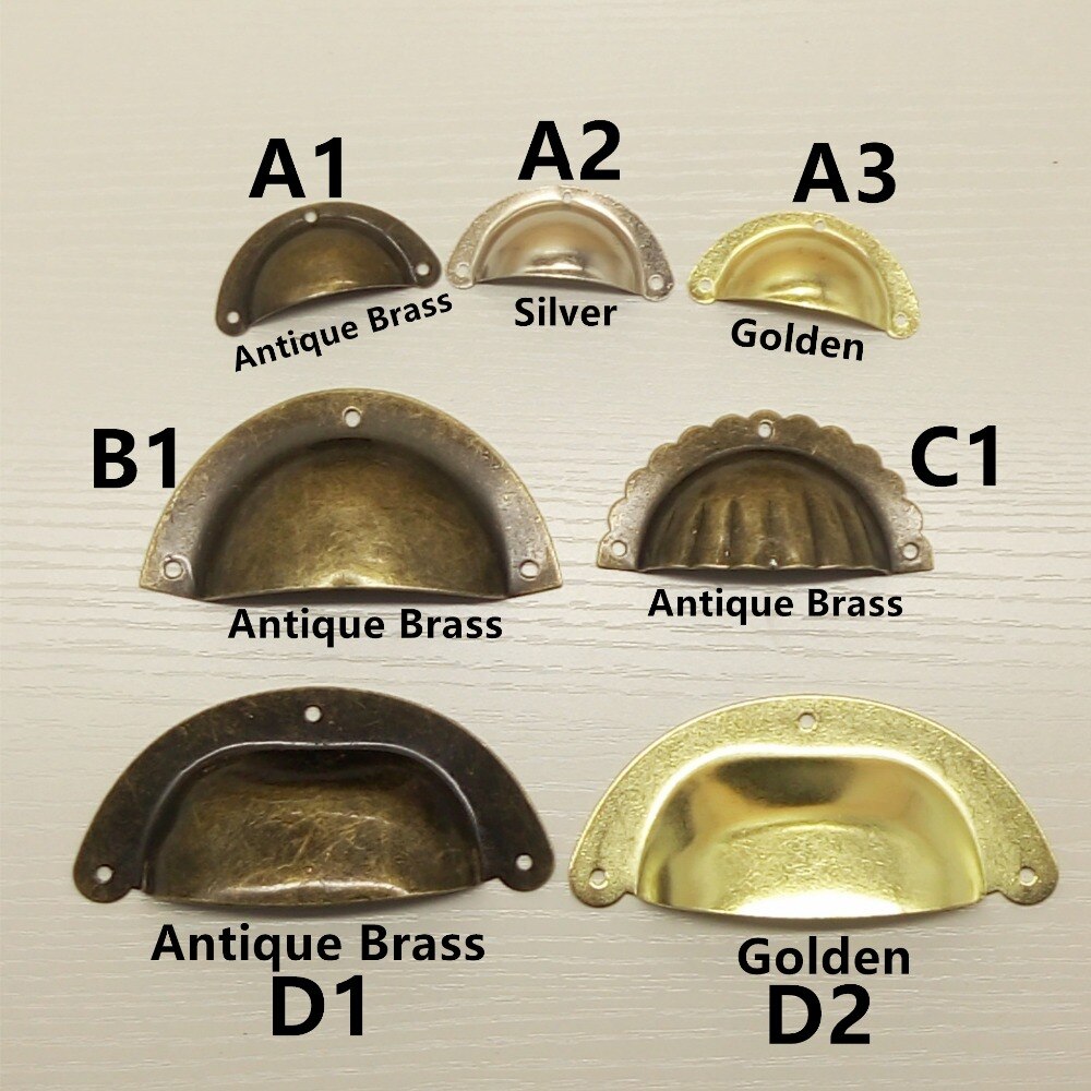 Shell Furniture Cabinet Pulls Drawer Handle Kitche... – Vicedeal