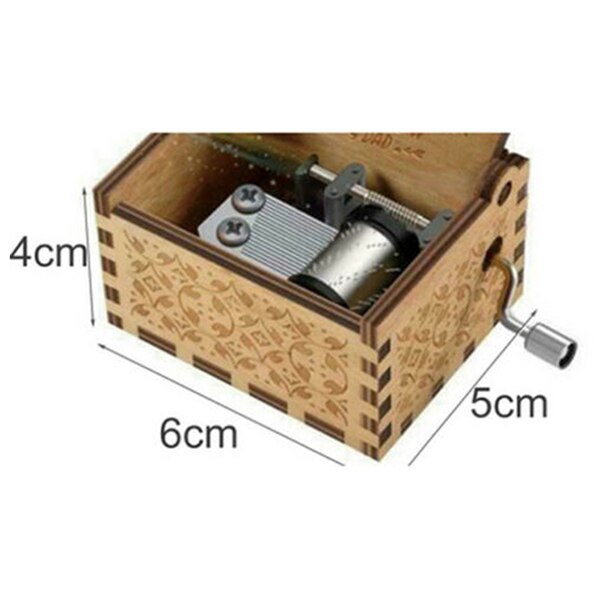 Music Box Wooden Hand-crank Music Box To My Wife E... – Grandado