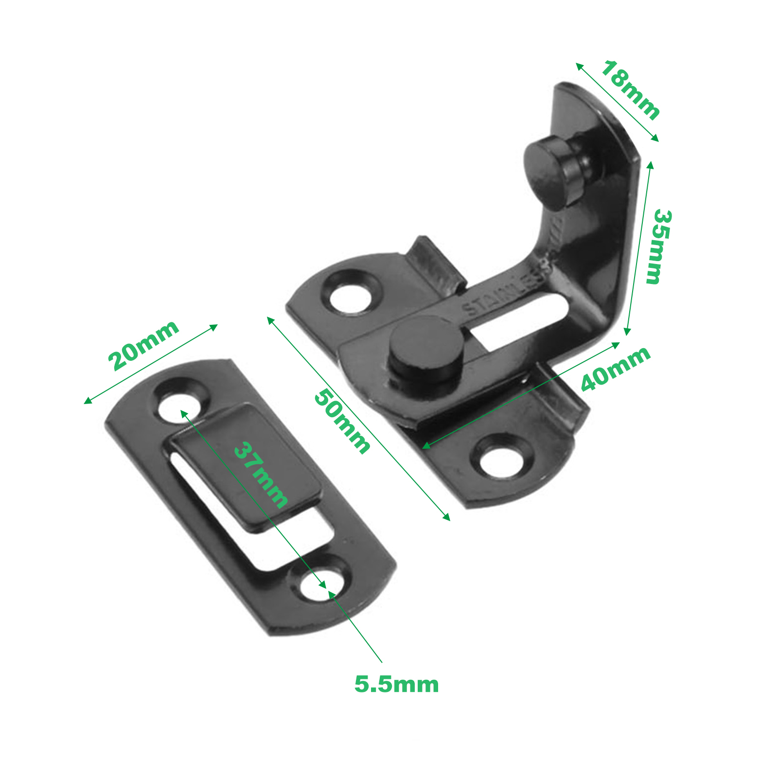 2Pcs Stainless Steel 90 Degree Door Latch Buckles ... – Grandado