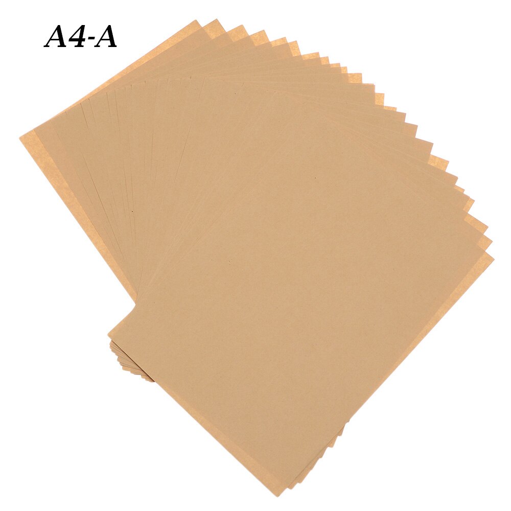 25 Sheets Retro Kraft Paper Empty Letter Paper Pri... – Vicedeal