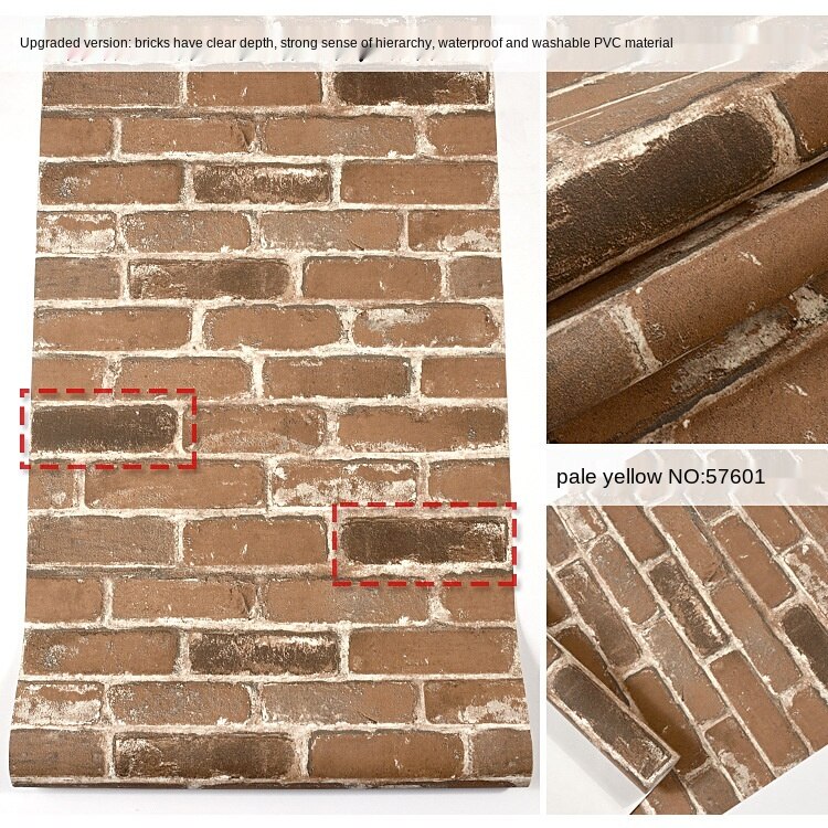 Retro Nostalgic American Imitation Brick Brick Bri... – Grandado