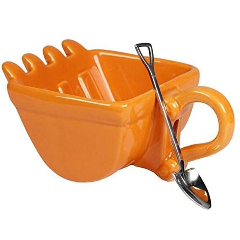 Excavator Bucket Cup With Spade Shovel Spoon Funny... – Grandado