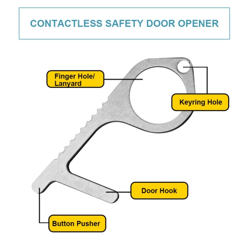 No Touch Door Opener Tool Mini Reusable Handle Too... – Grandado