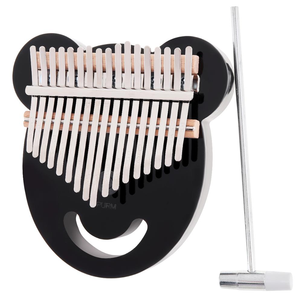 Thumb Piano 17 Key Spruce Bear Face Shape Thumb Pi... – Grandado