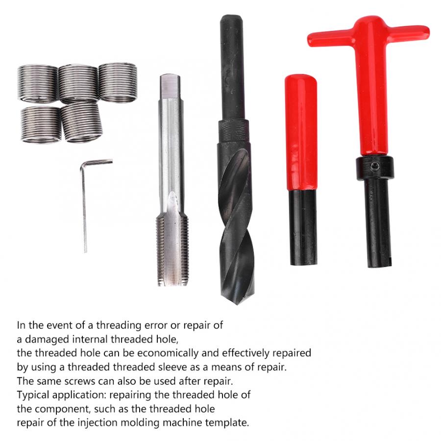 10 Stks/set Draad Reparatie Kit Rvs Twisted Boor W... – Vicedeal