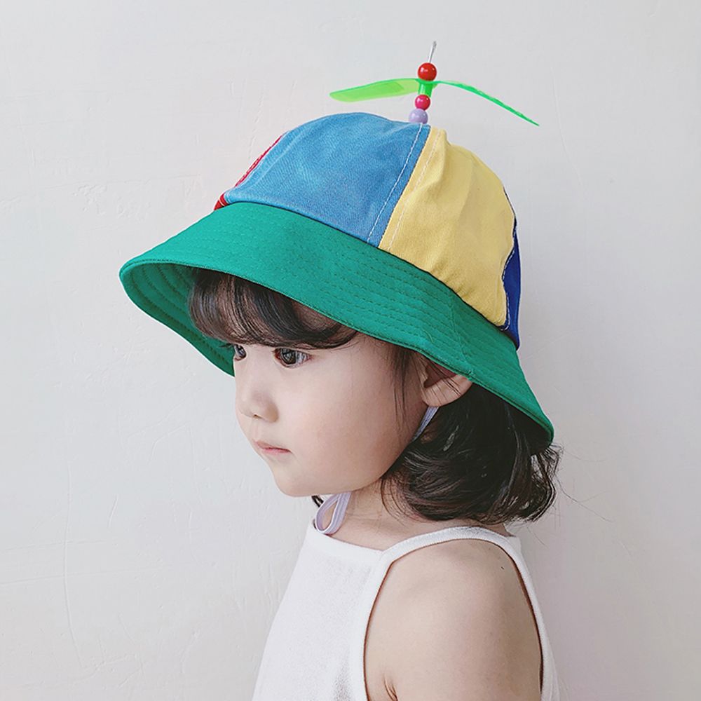 Propeller Multicolor Bucket Hat Kids Wide Brim Fis... – Grandado