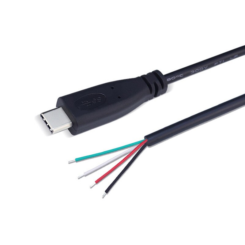 25cm Black Type-c Usb Female male Plug 2 4 wire Po... – Vicedeal