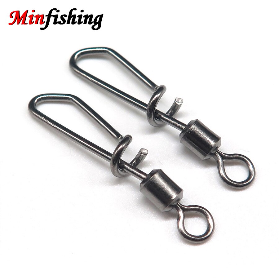 Minfishing 50 pcs Rolling Swivel Snap Rvs Vissen S... – Grandado