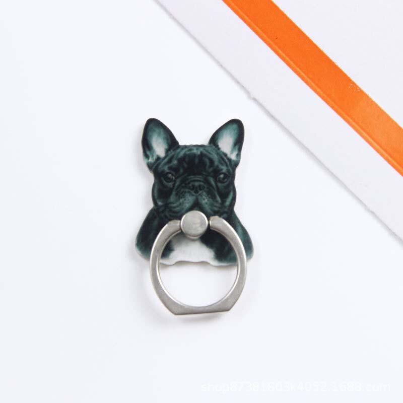 360 Degree Bulldog Cute Dog Finger Ring Smartphone... – Grandado