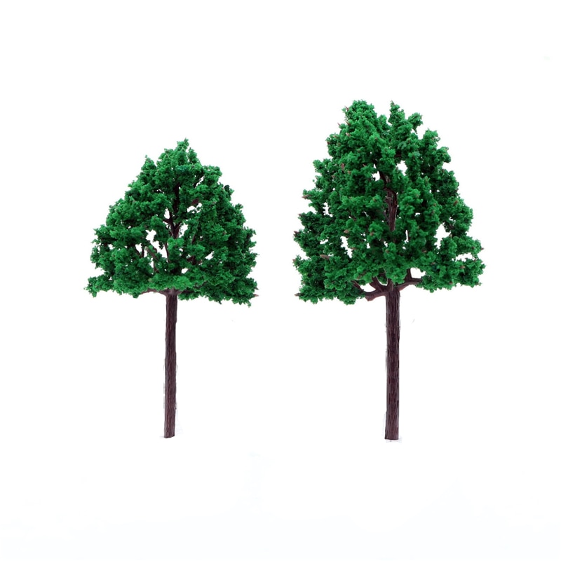 10Pcs/Pack Dark Green Model Trees Scale Train Park... – Vicedeal