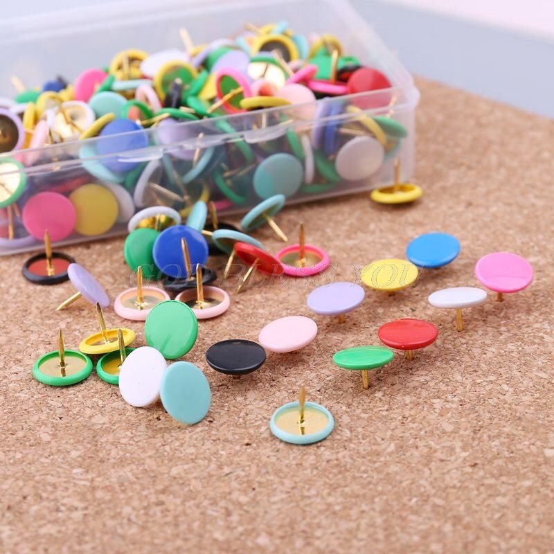300pcs Home Office Drawing Pins Pushpin Thumbtack ... – Vicedeal