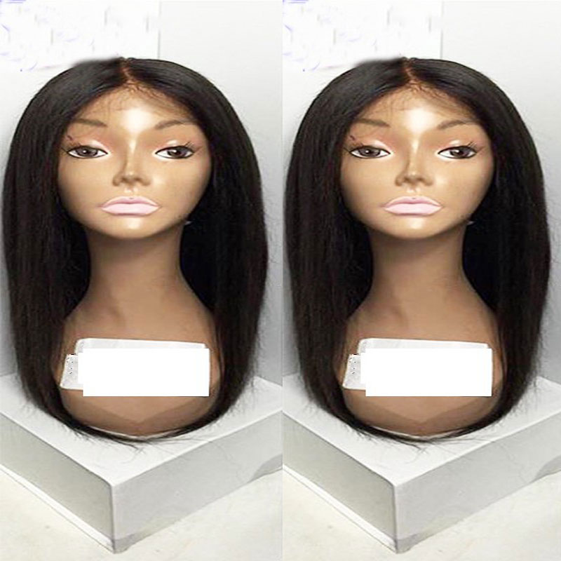 Perruque Lace Front wig synthétique lisse, sans co... – Grandado
