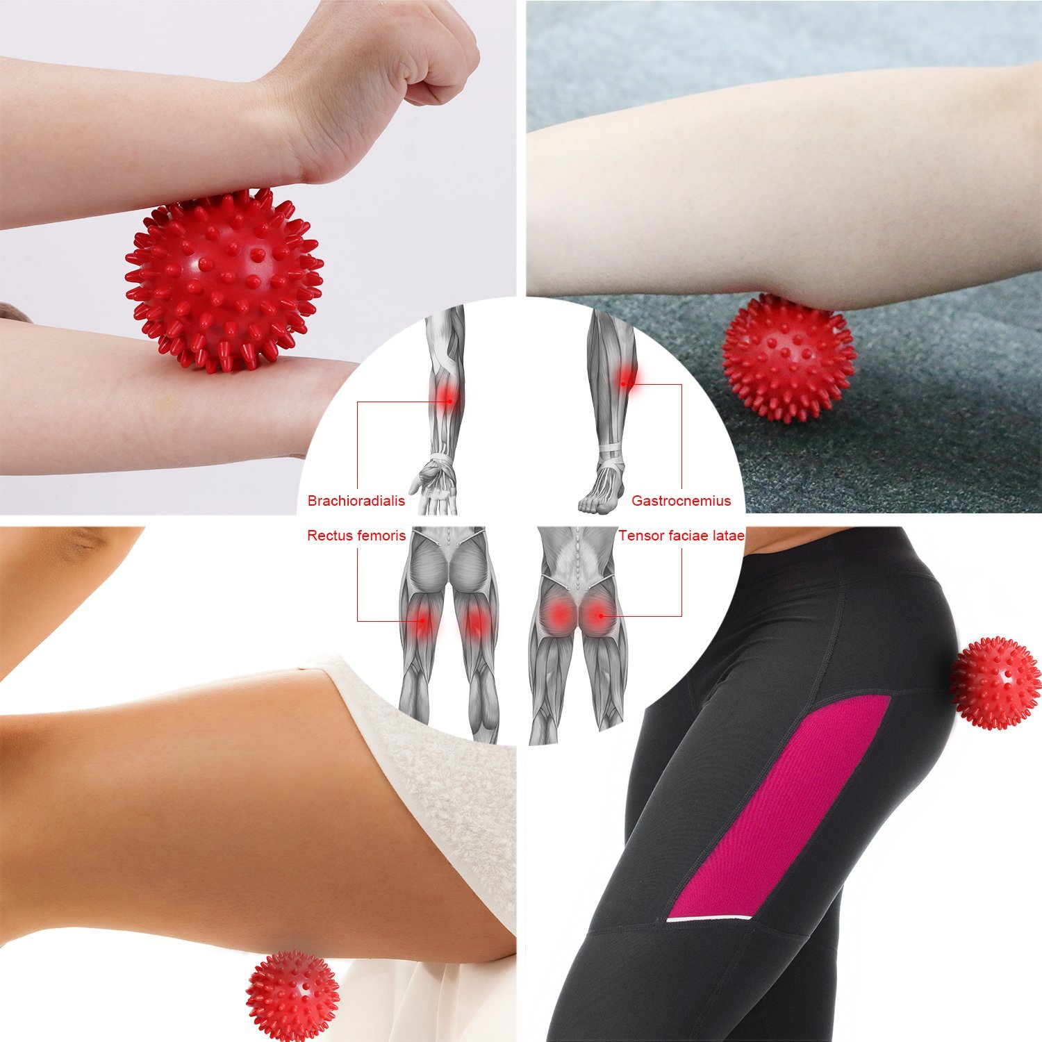 Massage Bal-Spiky Voor Deep Tissue Terug Massage/F... – Grandado