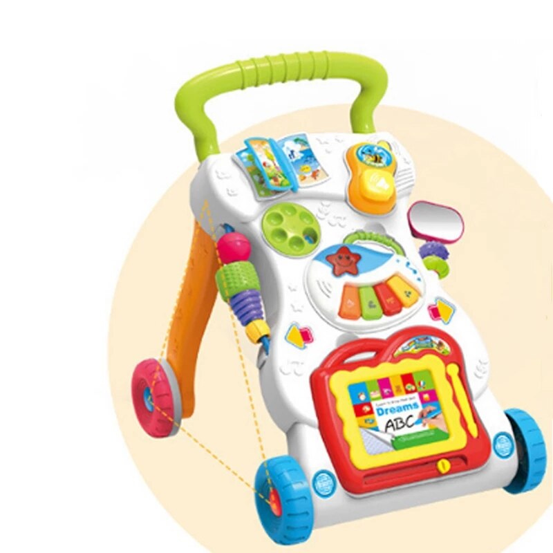 Baby Walker Toys Multifuctional Toddler Trolley Si... – Grandado