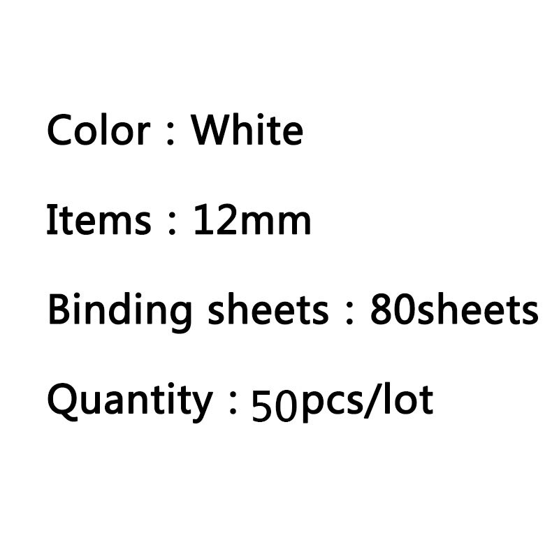 50PCS 21 Hole Loose-leaf Binding Manual Ring Coils... – Grandado