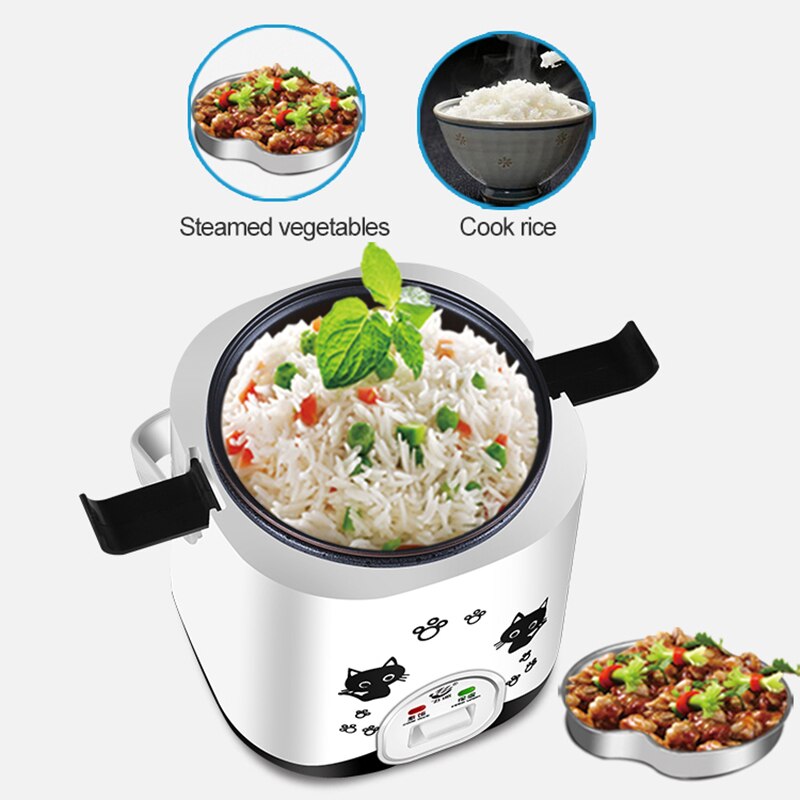 1.2L mini rice cooker small 2 layers Steamer Multi... – Vicedeal