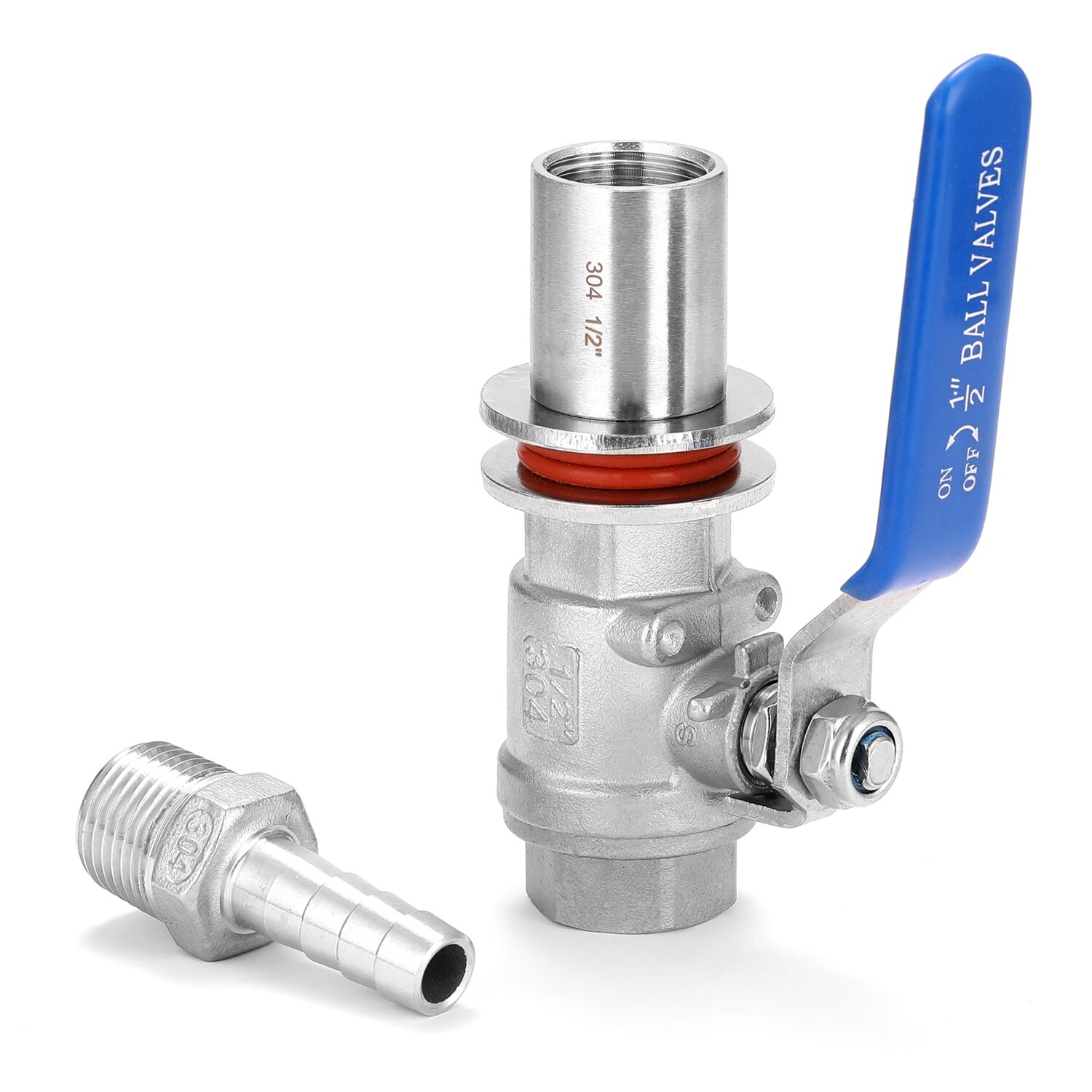 1/2'' Stainless Steel Compact Ball Valve Barb Home... – Grandado