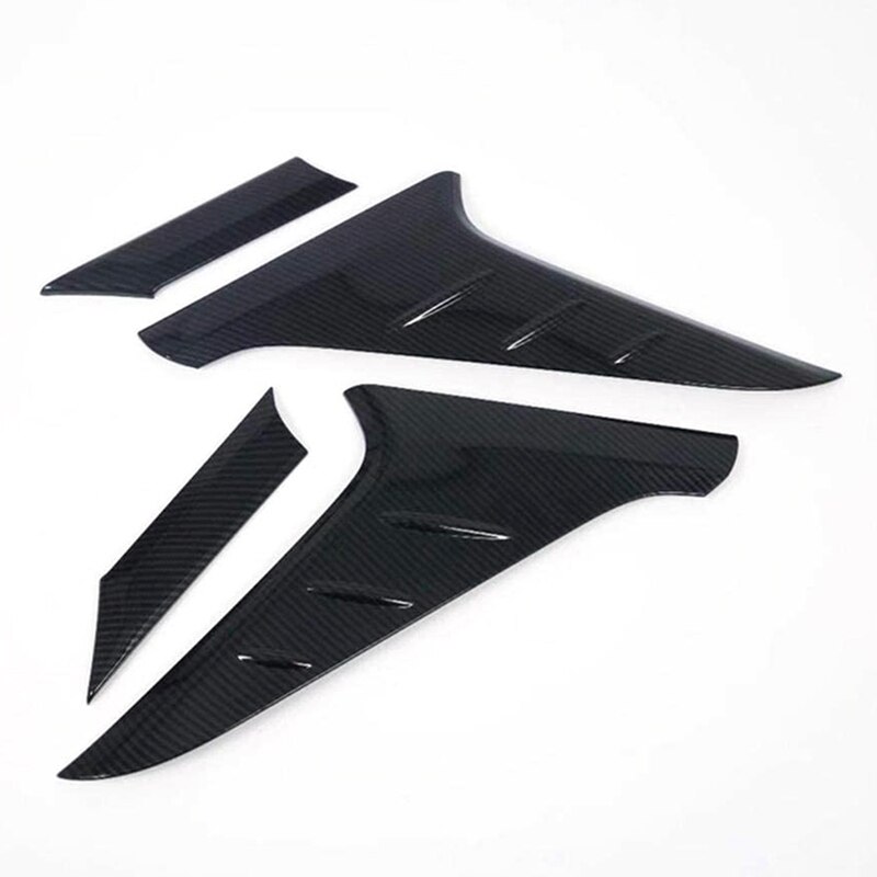 4Pcs Car Rear Window Triple-cornered Sequins Side Tail Tail Door Side ...