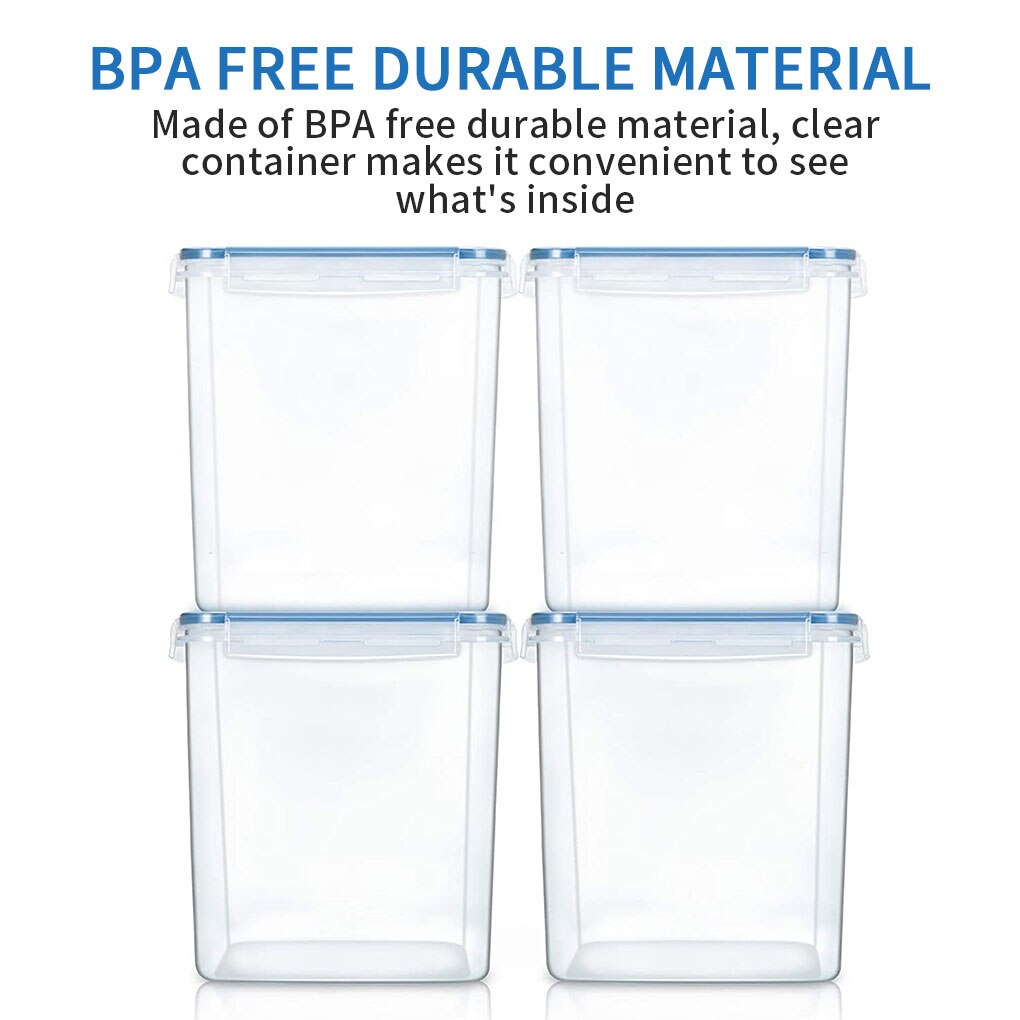 4pcs Food Container 2.5L Plastic Food Storage Box ... – Vicedeal