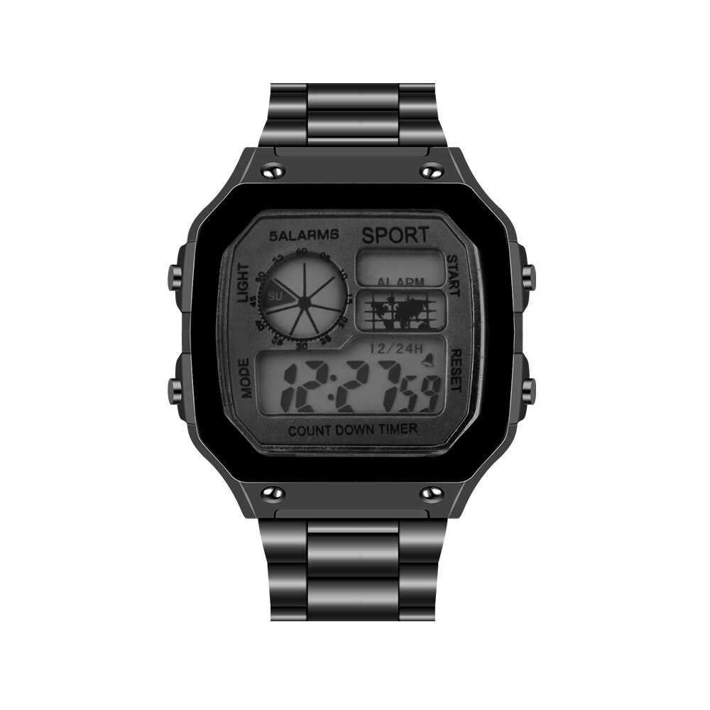 Men Watches Waterproof LCD Colorful Cold Light Wat... – Grandado