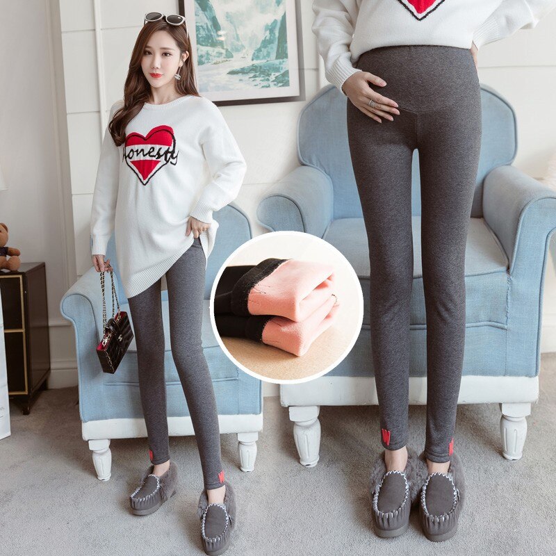 Winter Pregnant women's leggings Plus velvet thick... – Grandado