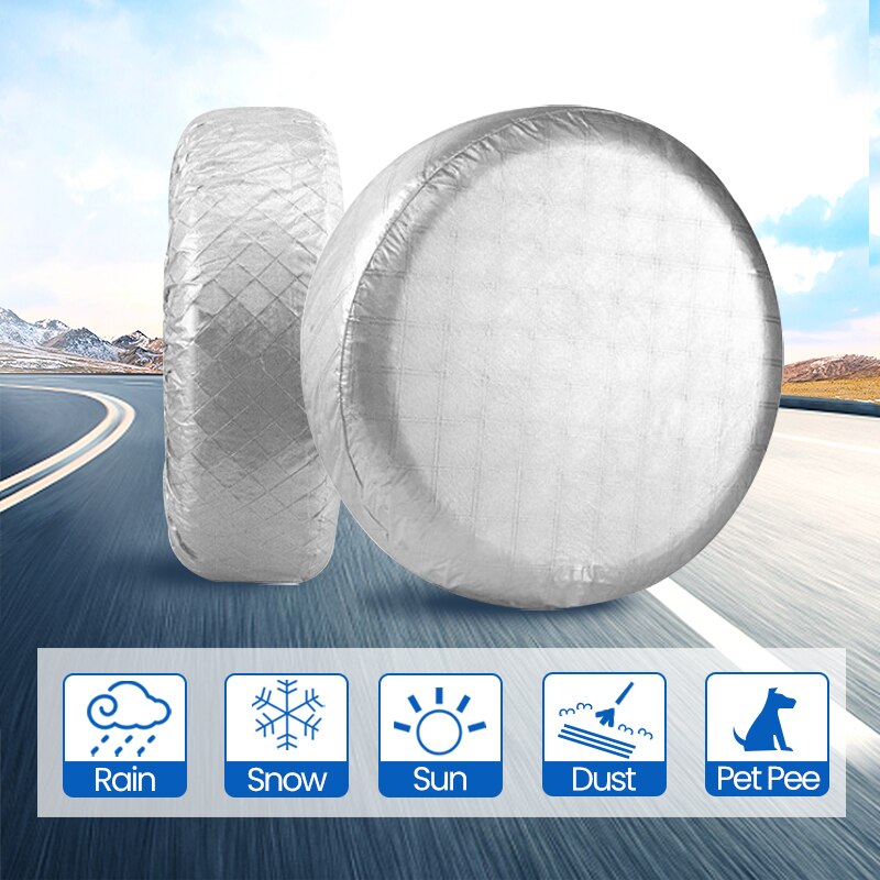 4 Stuks Universal Car Tire Zon Bescherming Stofkap... – Vicedeal