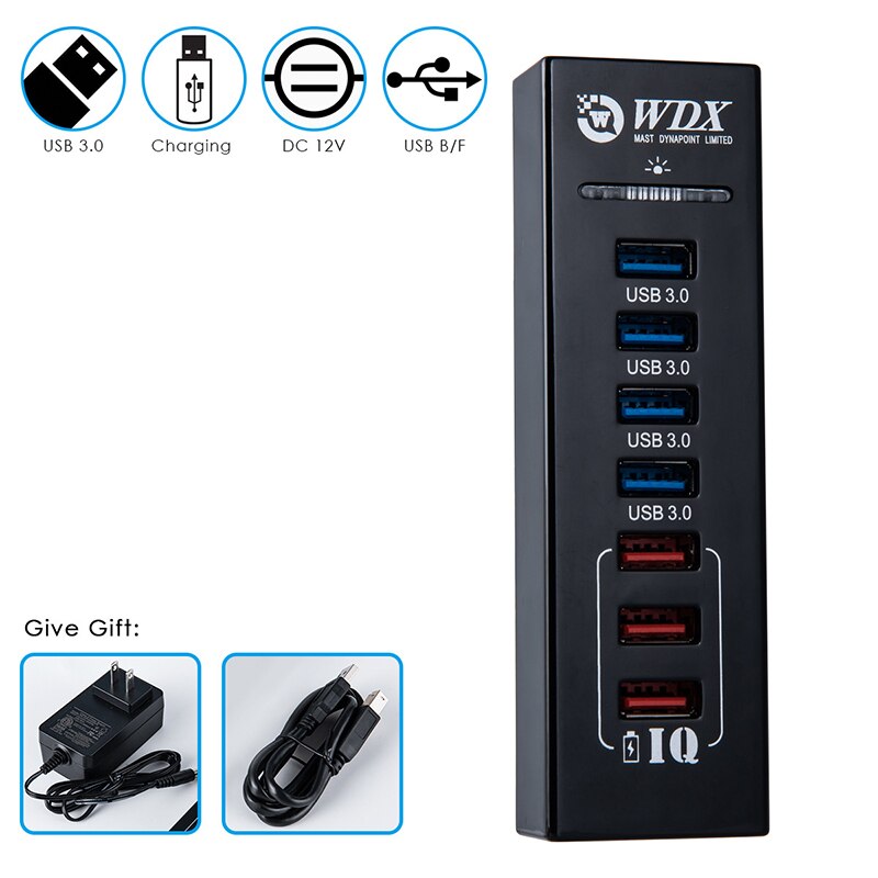 USB HUB 9 Port USB 3.0 Splitter for Keyboard Mouse... – Grandado