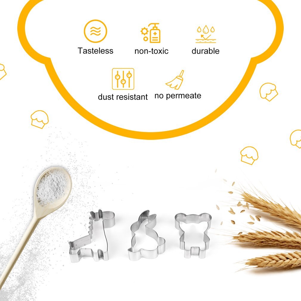 10PCS Stainless Steel Multi Shape Cartoon Cake Mou... – Grandado