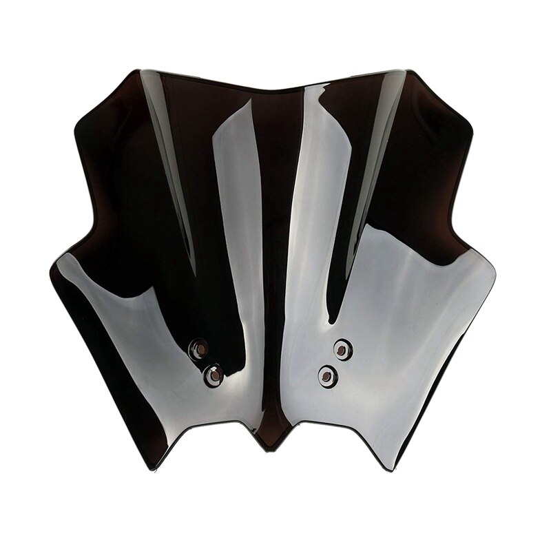 Motorcycle Double Bubble Black Wind Screen Windshi... – Grandado