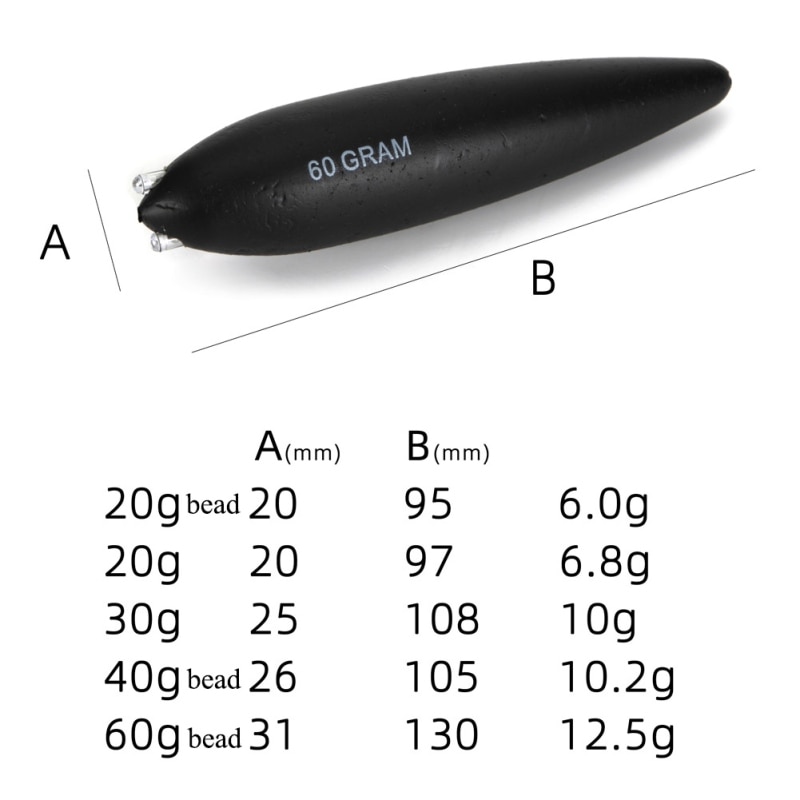 20g 30g 40g 60g Buoyancy EVA Inline Bobber Float S... – Vicedeal