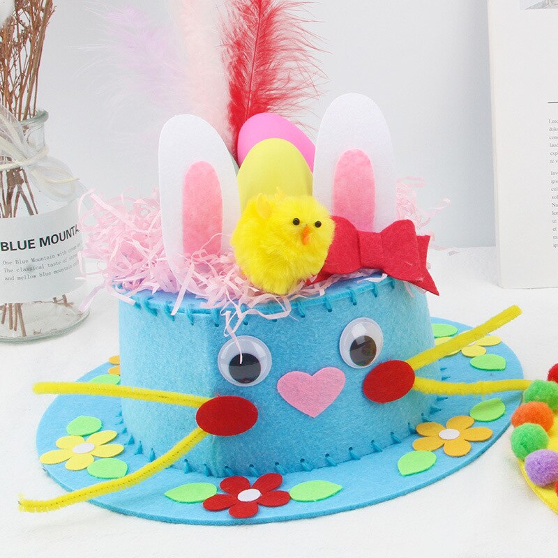 DIY Kids Easter Hand Stitched Hat Material Pack Pa... – Grandado