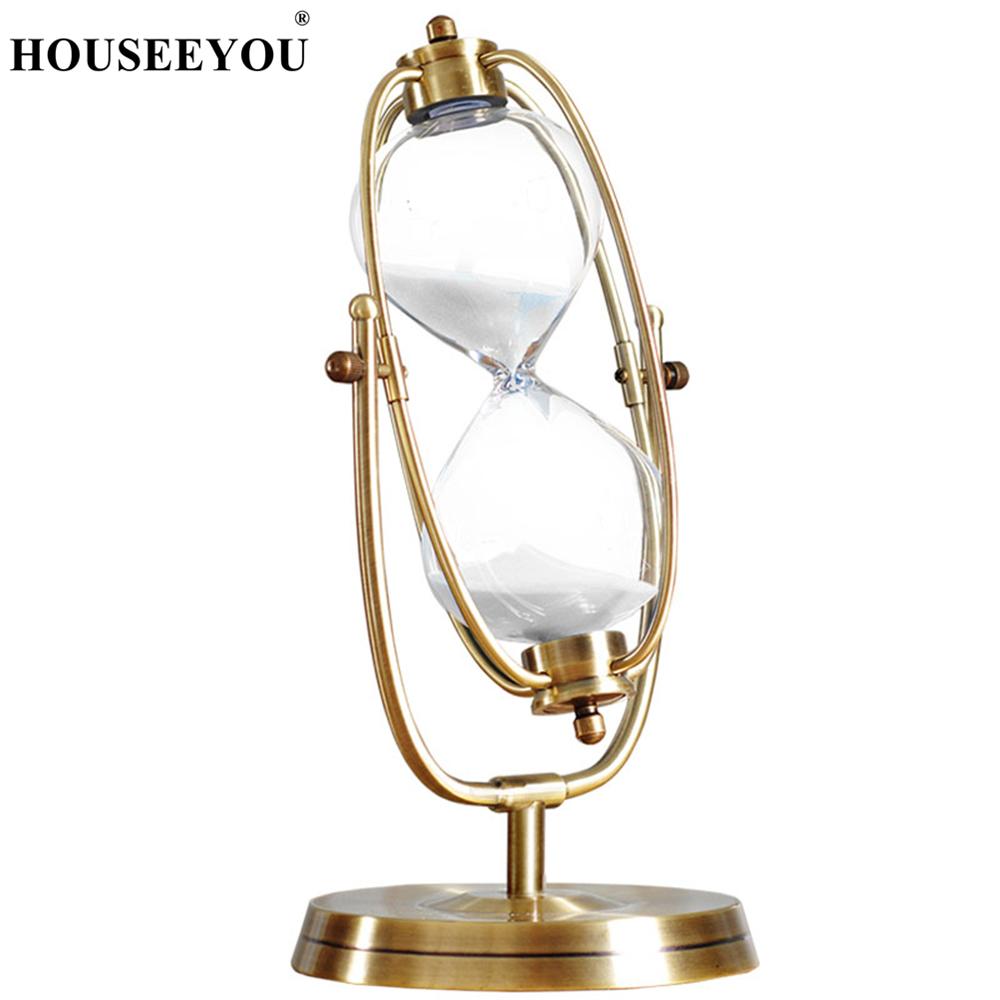 24/32cm Rotating Hourglass Decoration Metal Spinni... – Vicedeal