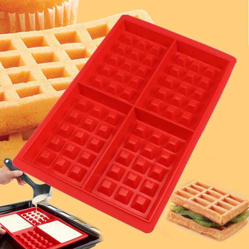 Non-stick Silicone Waffle Mold Kitchen Bakeware Ca... – Grandado