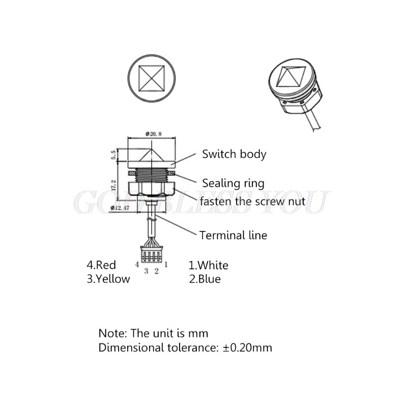 Liquid Level Sensor Replaceable Float Type Water L Grandado 9826