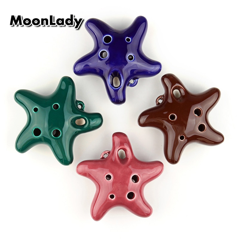 4 Colors Ocarina 6 Hole Small Starfish Ocarina Alt... – Vicedeal