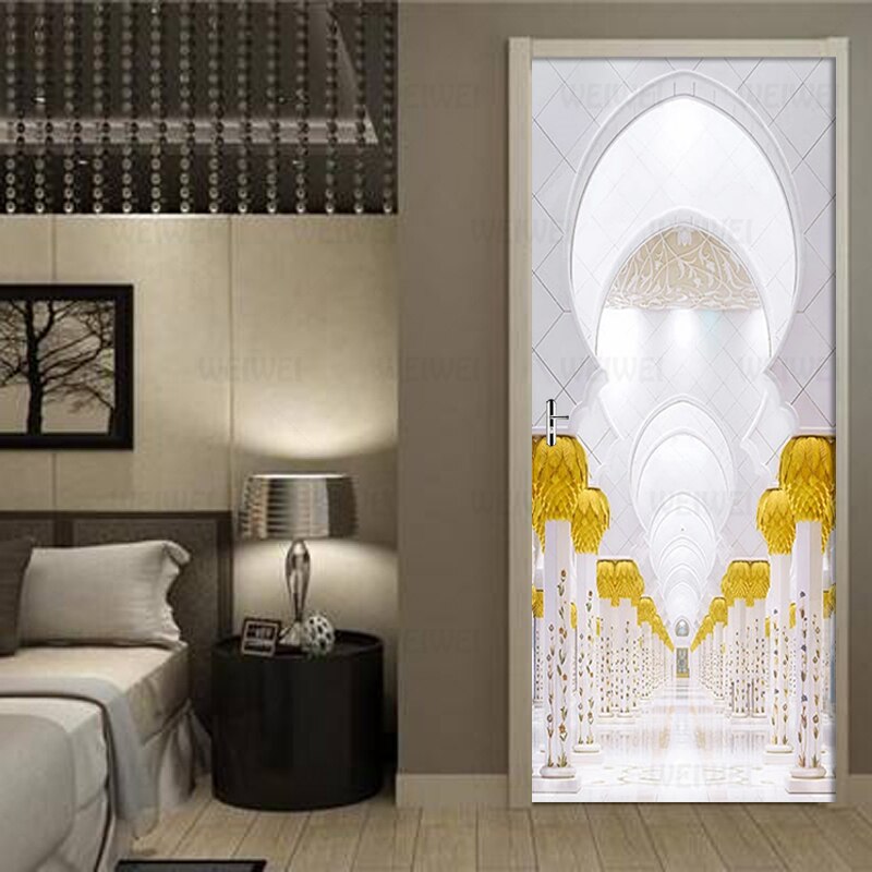 Luxury 3D Gold European Roman Column Wall Murals P... – Grandado