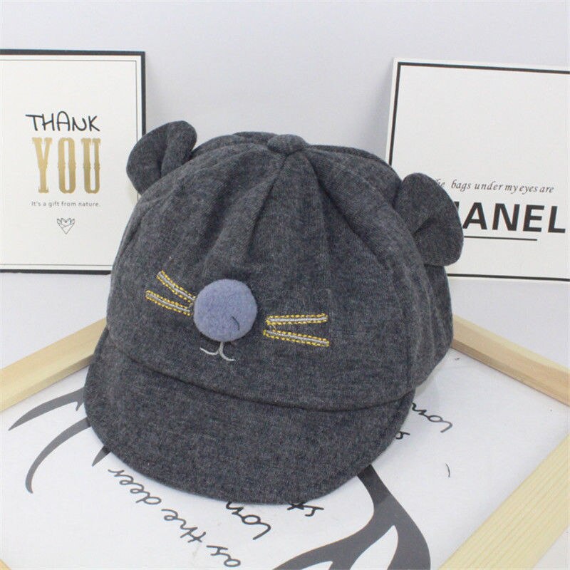 Cartoon Cat Baby Hat Baseball Cap Cute Cotton Baby... – Grandado
