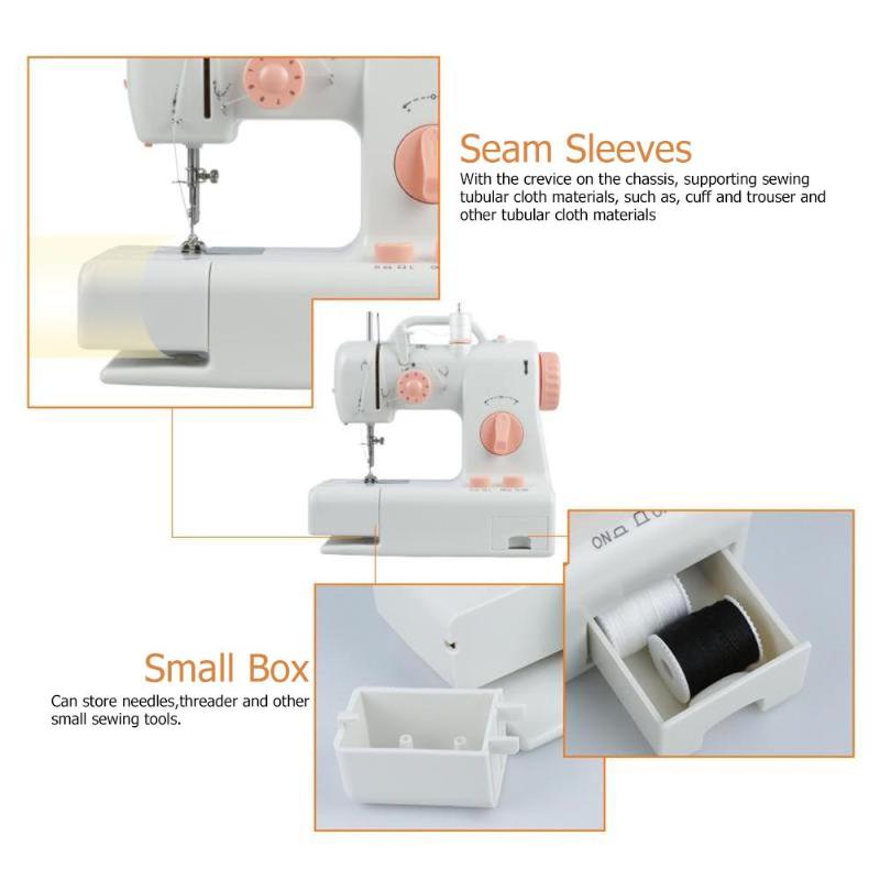 Mini Sewing Machine Fhsm-318 Built-In Light Househ... – Grandado