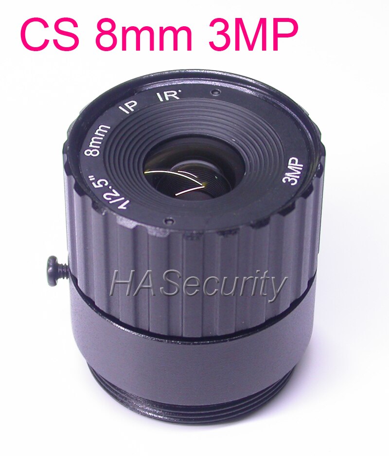 8mm CS mount 3.0MP F1.6 1/2.5" LENs for CCTV camer... – Grandado