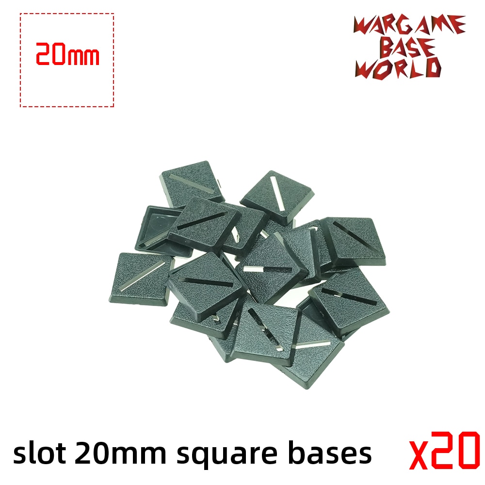 wargame base world - slot 20mm square bases – Grandado