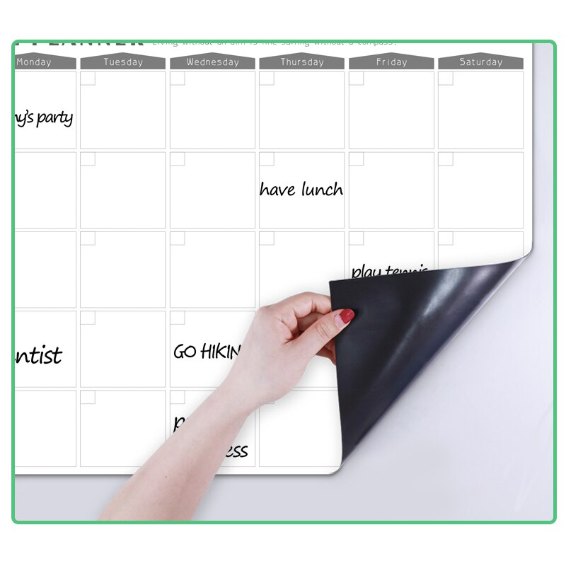 Magnetic Weekly Planner Grocery List Erasable Mont... – Grandado